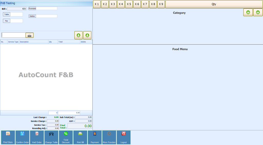 Autocount POS 5.0 Retail & FnB - Poject One